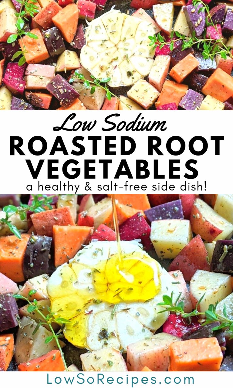 Low Sodium Roasted Root Vegetables Recipe (No Salt Added)