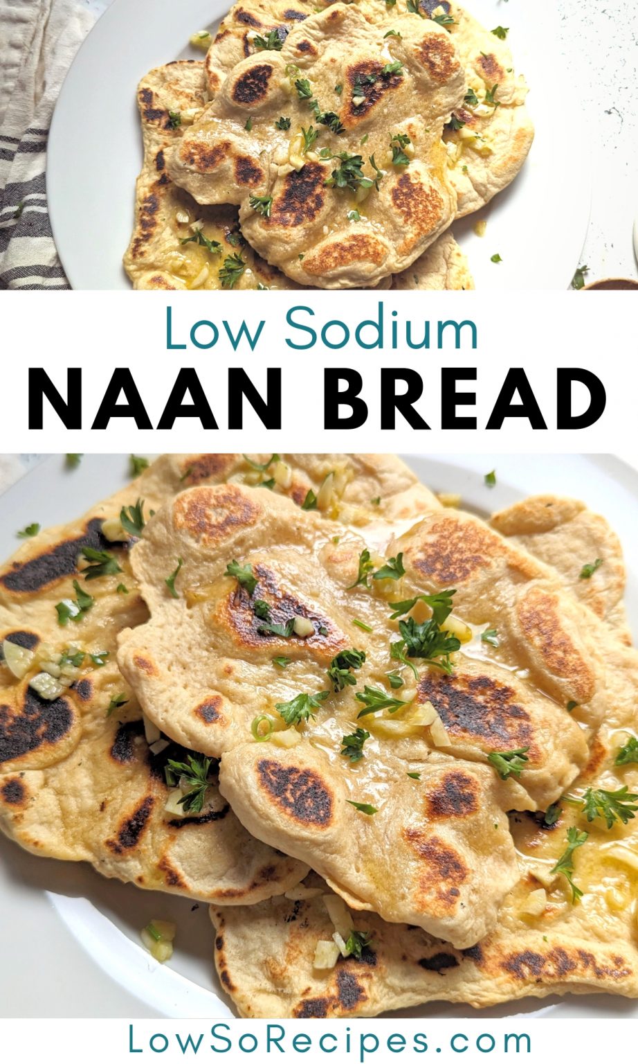 Low Sodium Naan Flatbread Recipe (No Salt Added)