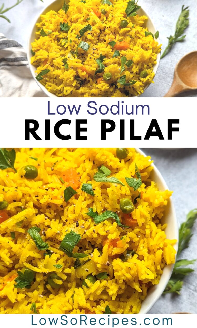 Low Sodium Rice Pilaf Recipe (No Salt Added) - Low So Recipes