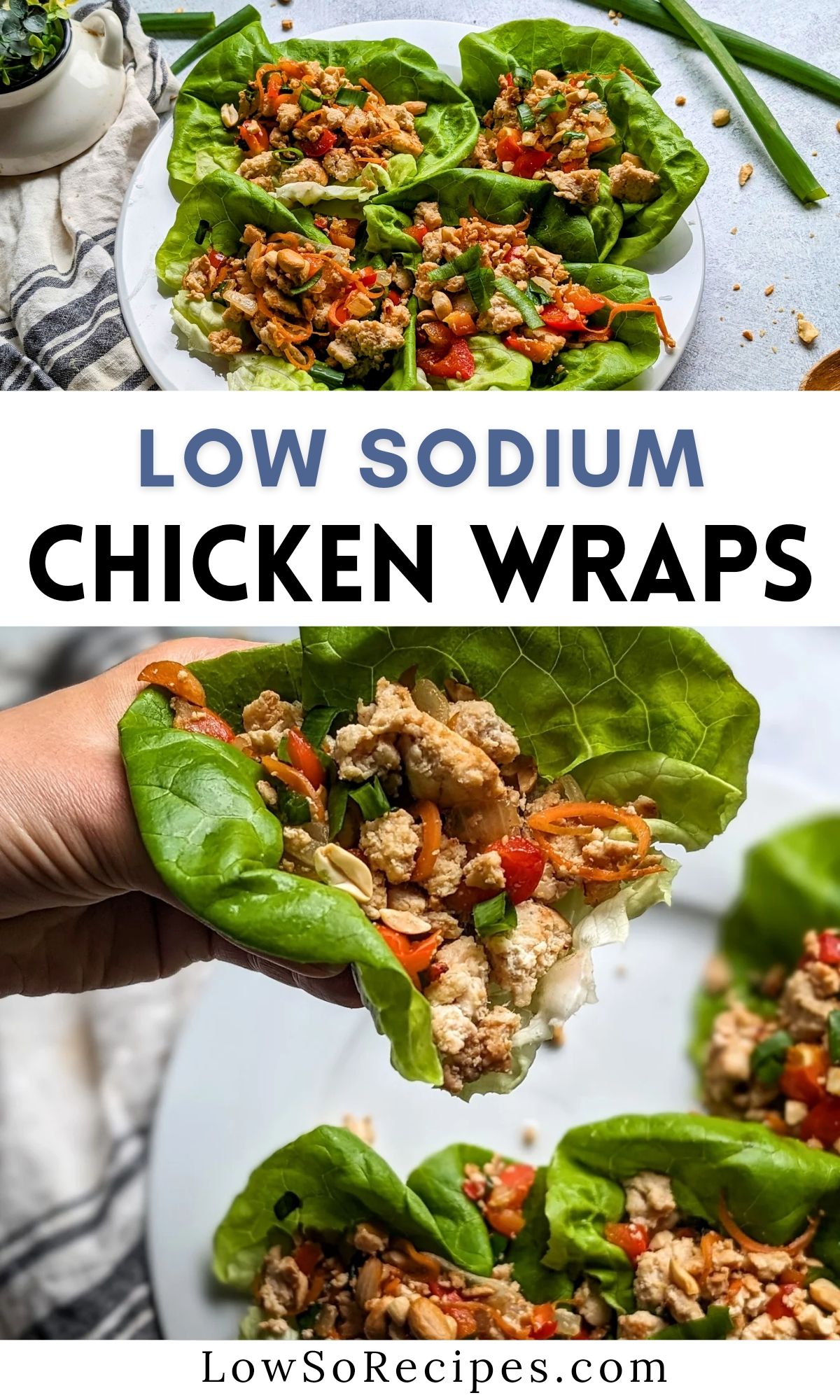 Low Sodium Chicken Lettuce Wraps Recipe - Low So Recipes