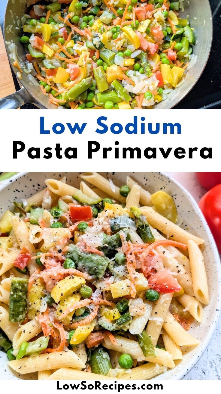 Low Sodium Pasta Primavera Recipe - Low So Recipes